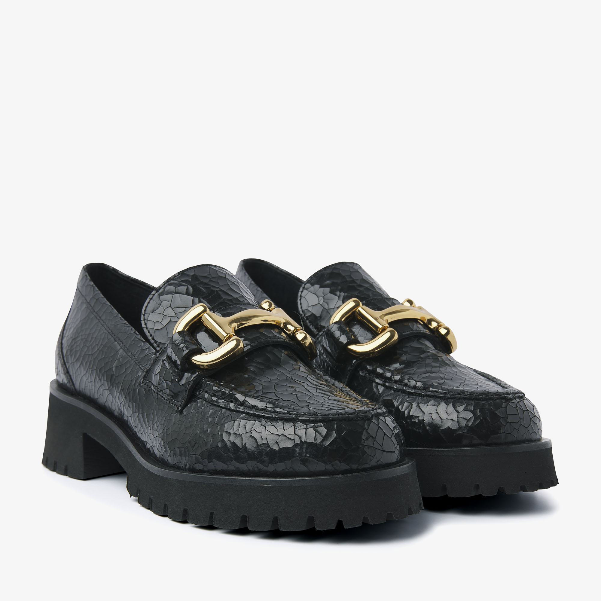 Via Vai | Dames Instappers | ZWART | Maat: 37