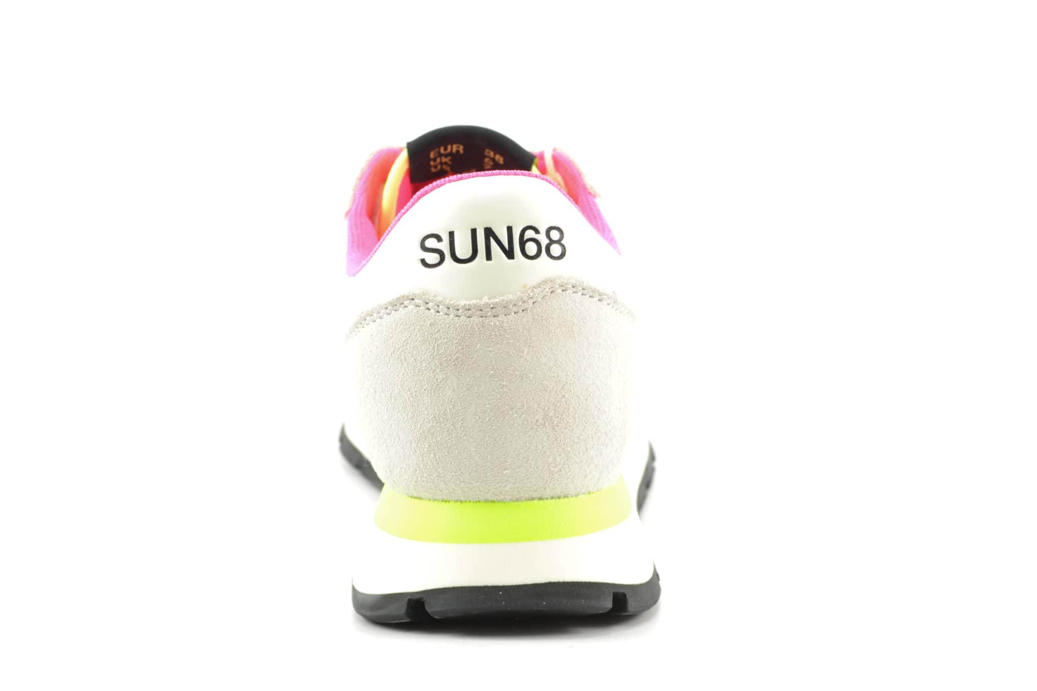 Sun68 lage sneakers wit-fluor - Zweerts Schoenen